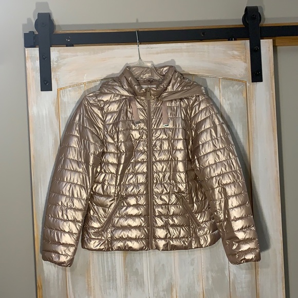 attrait | Jackets & Coats | Attrait Gold Jacket | Poshmark